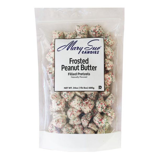 Frosted Peanut Butter Filled Pretzels - Mary Sue Candies